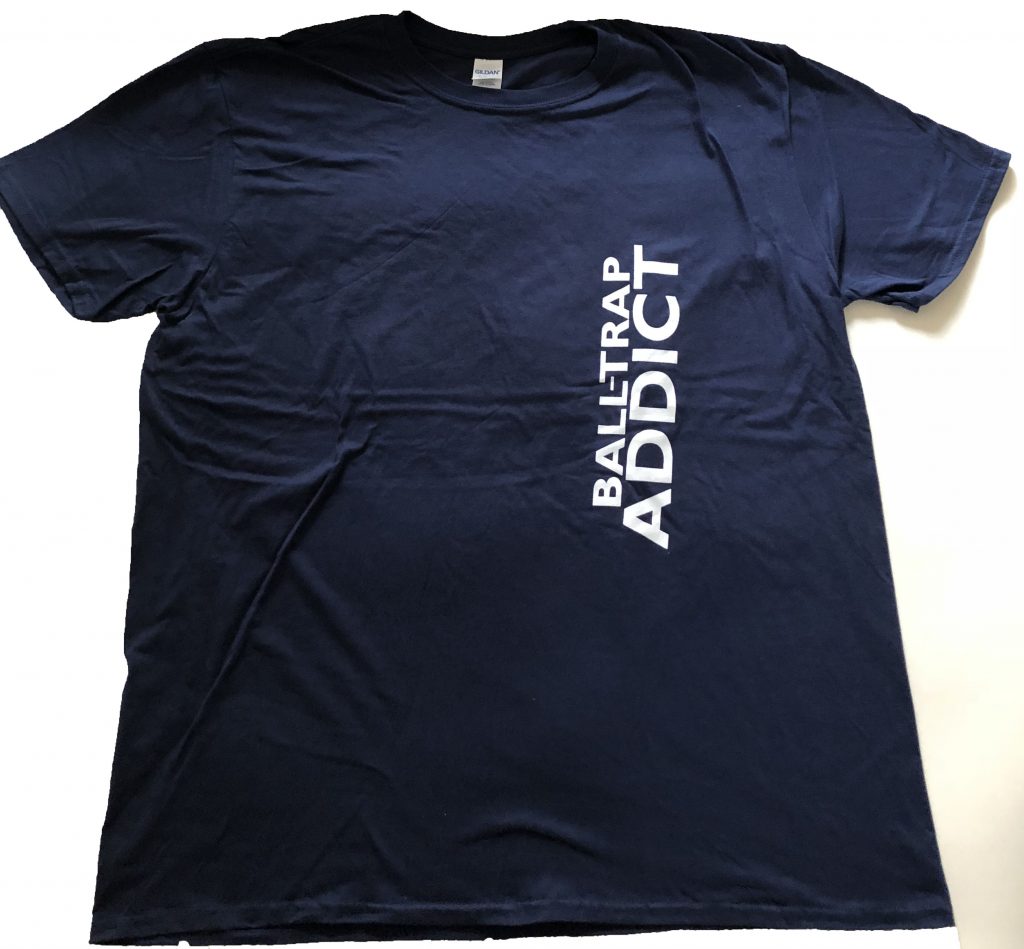 Tee-Shirt Bleu Marine - Taille 2 XL - Ball-Trap Addict